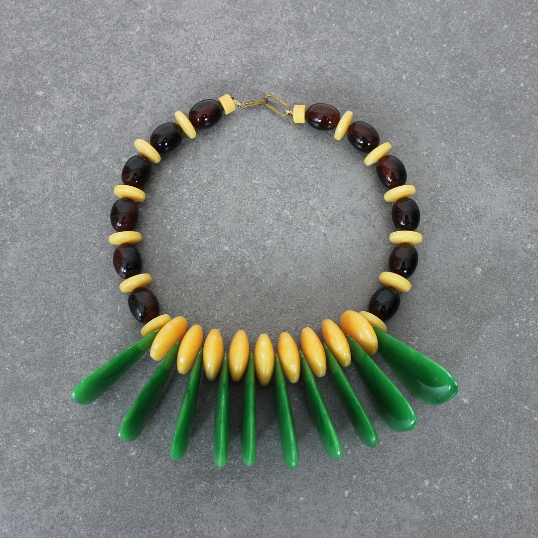 Vintage 80s Collar Necklace / 1980s Modern Collar Necklace / 1980s ...