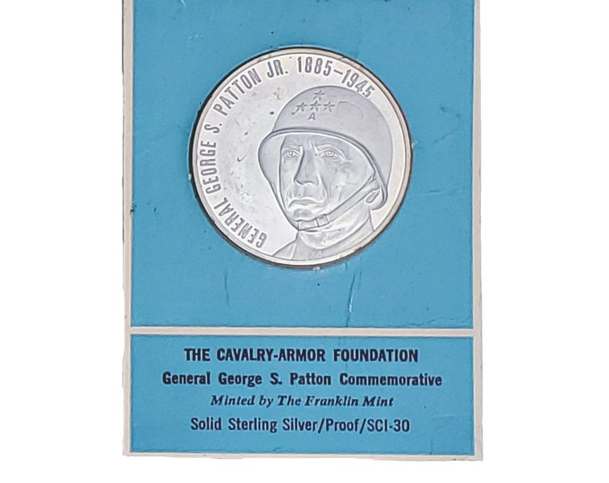 George S. Patton Sterling Silver Medal ~ FRANKLIN MINT Coin - Etsy