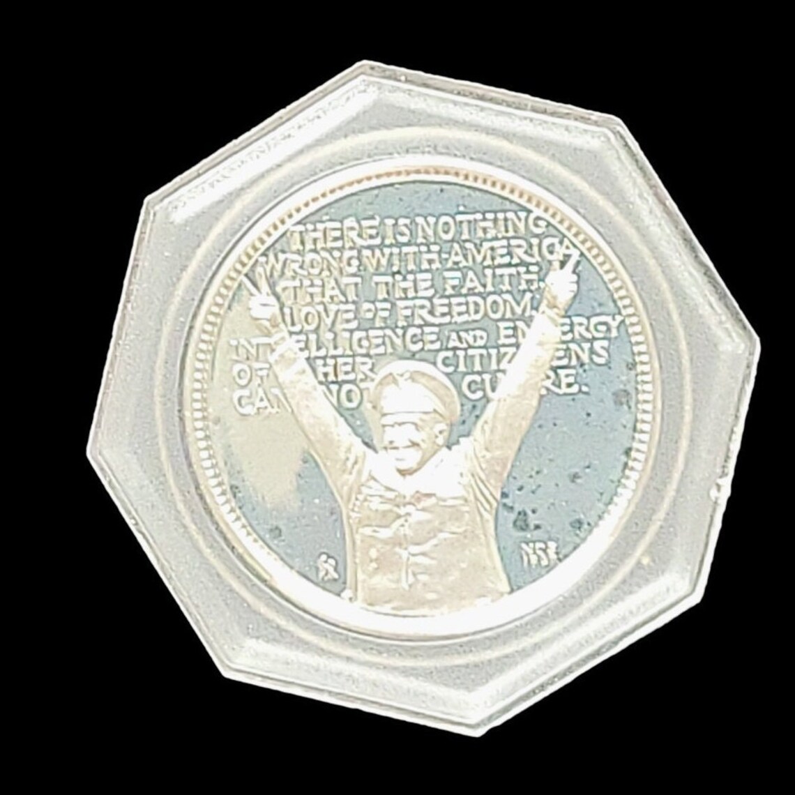 1969 Franklin Mint the Dwight D. Eisenhower Memorial Silver Proof Coin ...