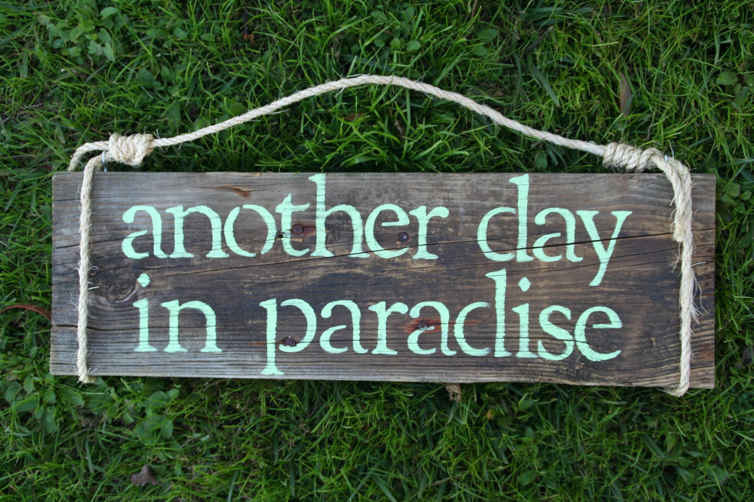 Custom Reclaimed Wood Sign 2 Text Lines on 7.5-inch Wood - Etsy