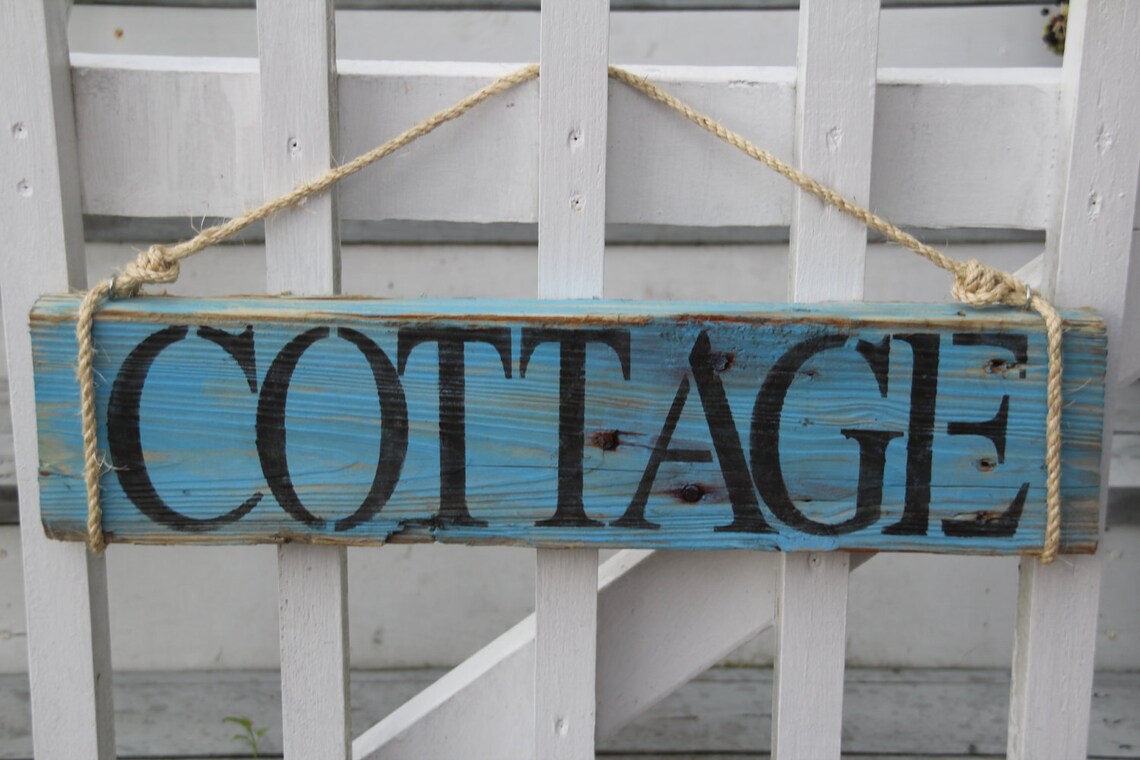 Custom Cottage Sign made from Reclaimed Wood | Etsy
