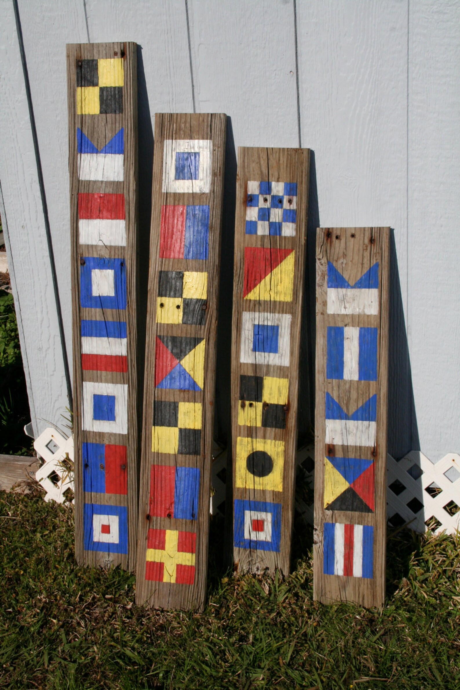 Custom Nautical Flag Sign Reclaimed Wood Sign - Etsy