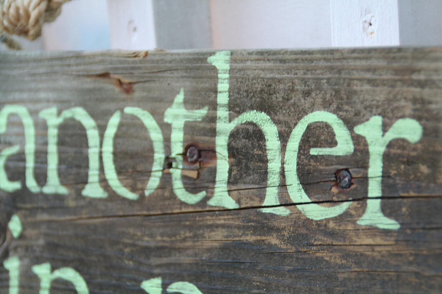 Custom Reclaimed Wood Sign 2 Text Lines on 7.5-inch Wood - Etsy