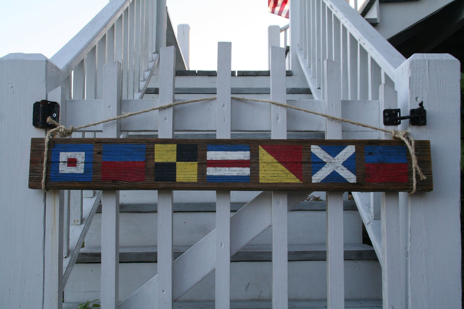 Custom Nautical Flag Sign Reclaimed Wood Sign - Etsy