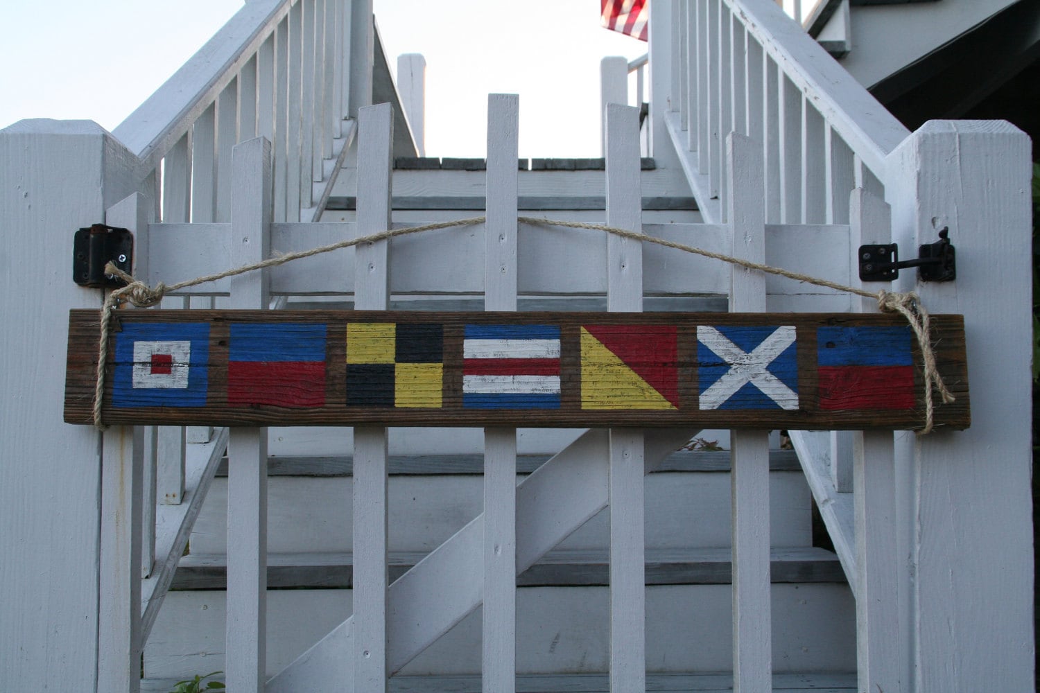 Custom Nautical Flag Sign Reclaimed Wood Sign - Etsy