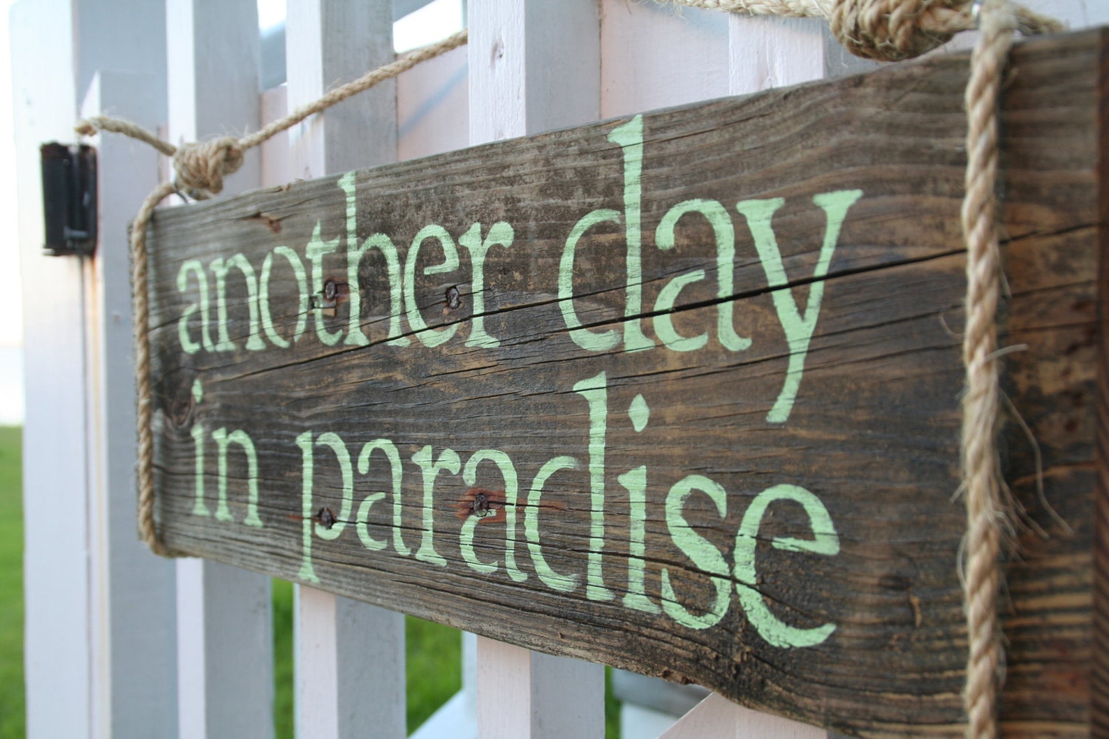 Custom Reclaimed Wood Sign 2 Text Lines on 7.5-inch Wood - Etsy