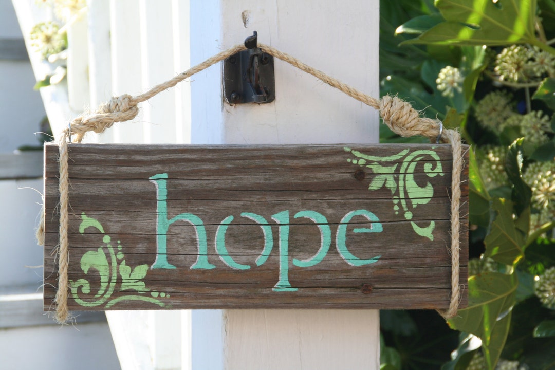 Hope Sign, Painted on Reclaimed Wood, Painted Custom for You - Etsy
