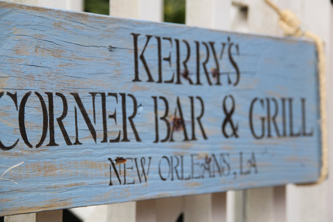 CUSTOM Bar Sign Man Cave sign or Housewarming sign made | Etsy