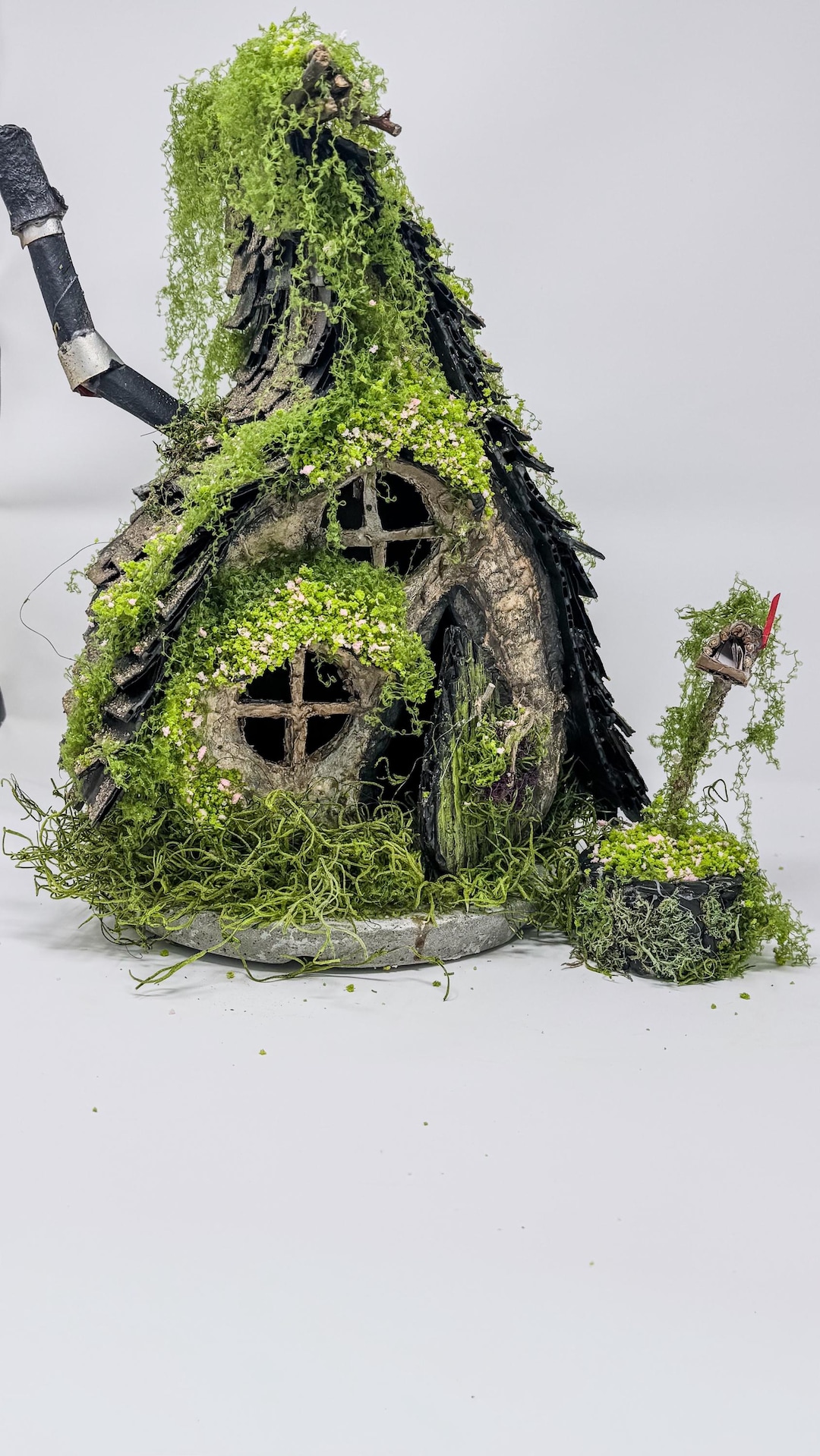 Mossy Fairy Cottage With Blossoms and Dreams – Whimsical Miniature Home ...