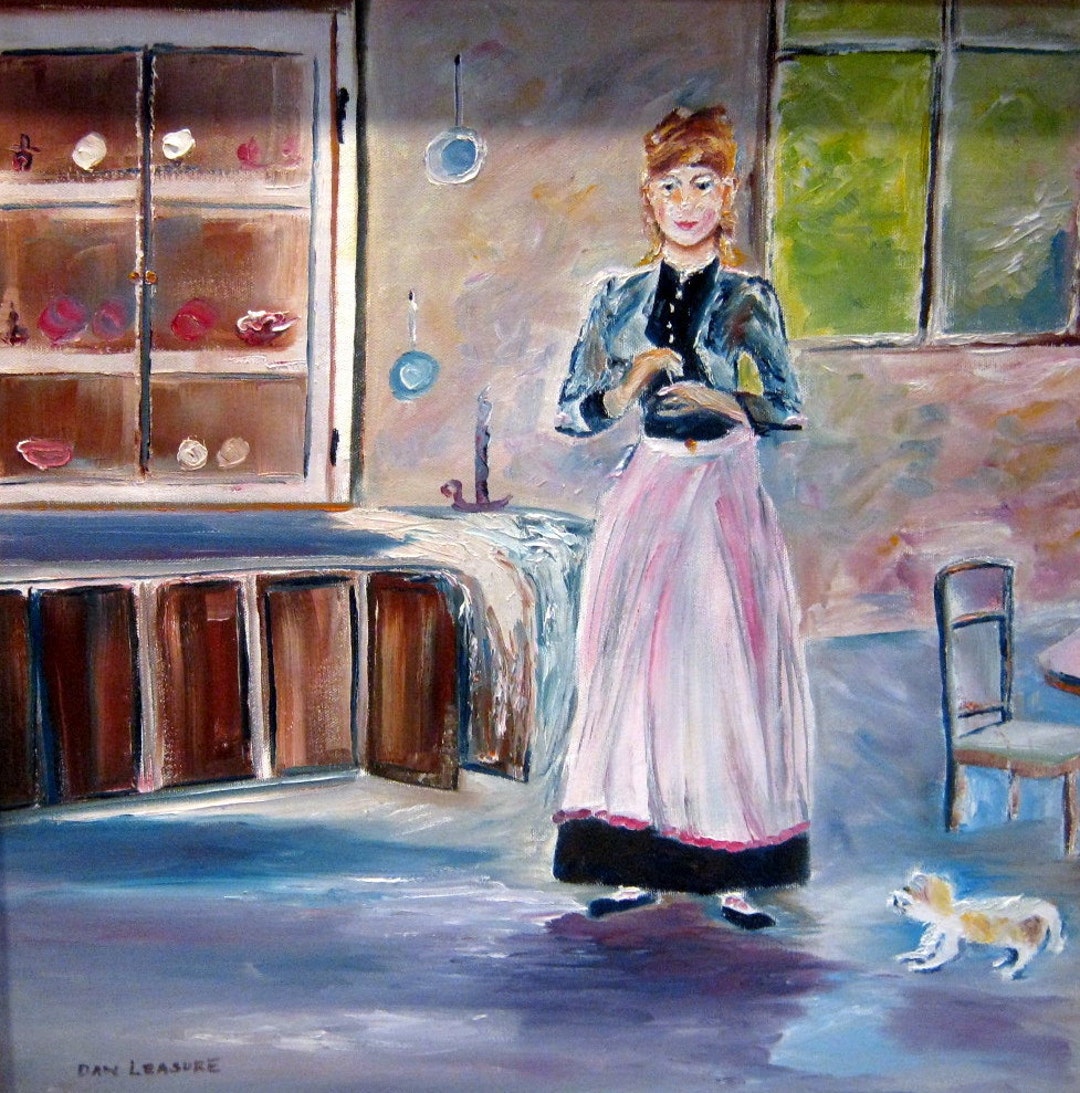 In the Dining Room, Romance Art, Berthe Morisot Reproduction Oil, Dan ...