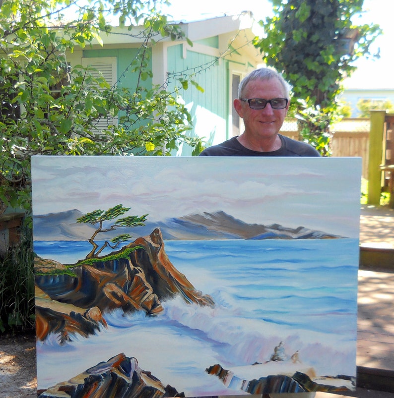 Carmel, Lone Cypress Tree, Monterey California, Pacific Ocean Art ...