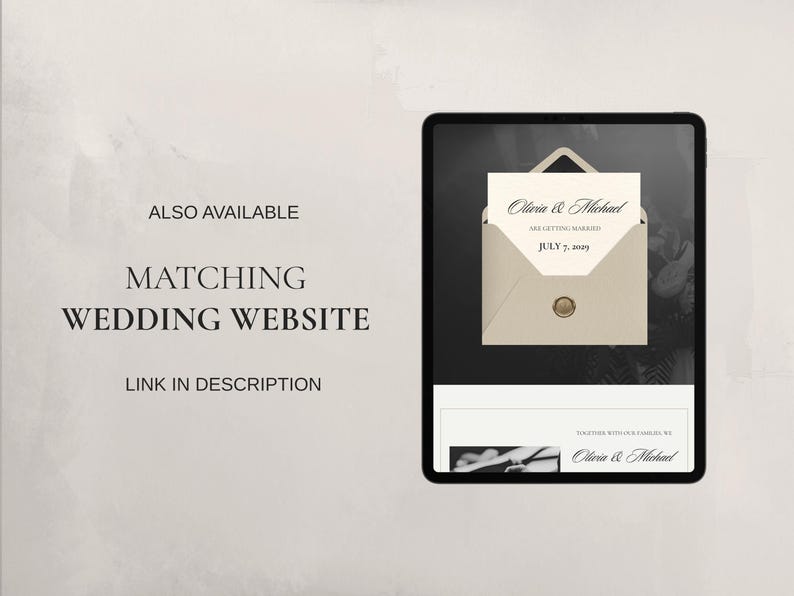 Save the Date Wedding Website Template - Editable Canva Design ...