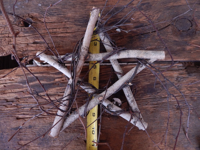 Small Birch Star Wreath 10 Made to Order - Etsy