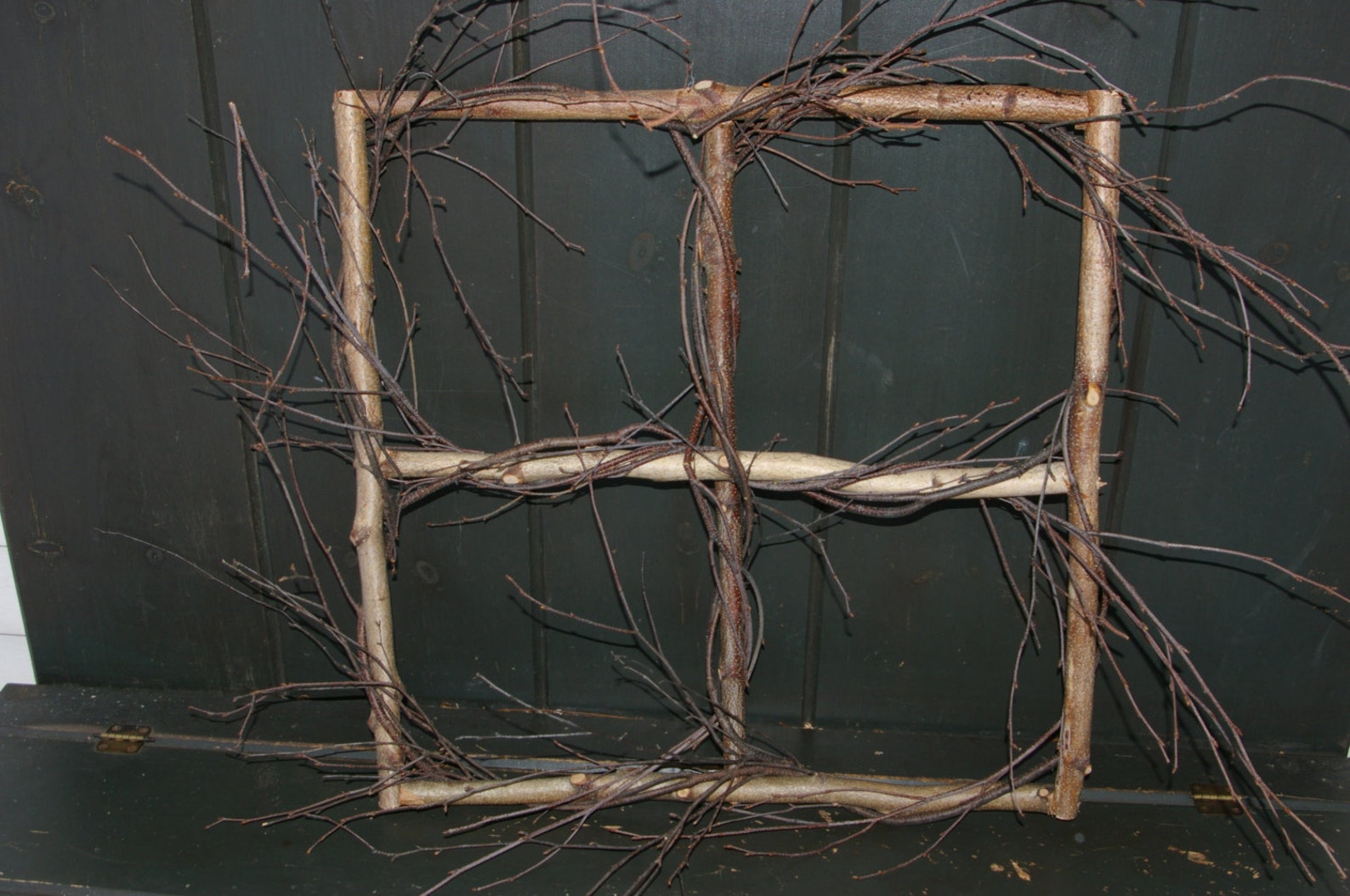 Handmade Decorative Natural Birch WINDOW FRAME Wreath Picture Frame - Etsy