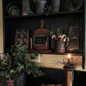 8 Birch 3" CANDLE RING WREATHS for Primitive Country Chandelier - Etsy