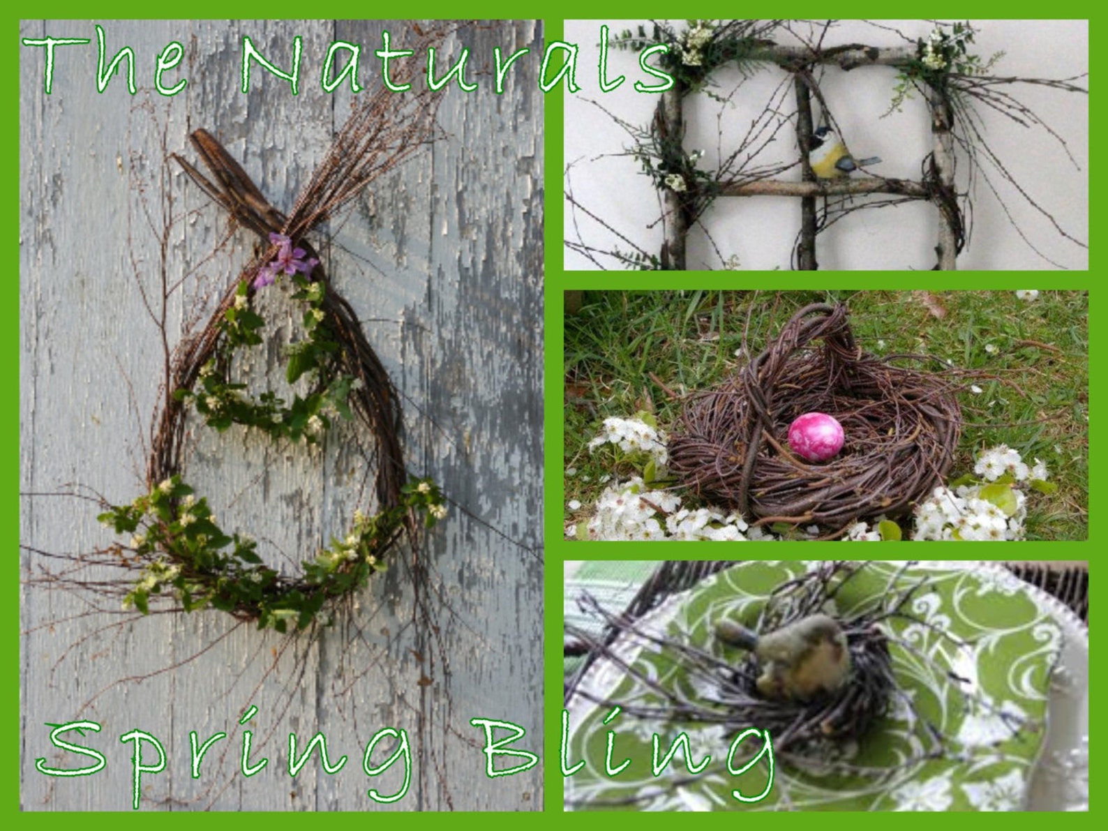 Handmade Decorative Natural Birch WINDOW FRAME Wreath Picture Frame - Etsy