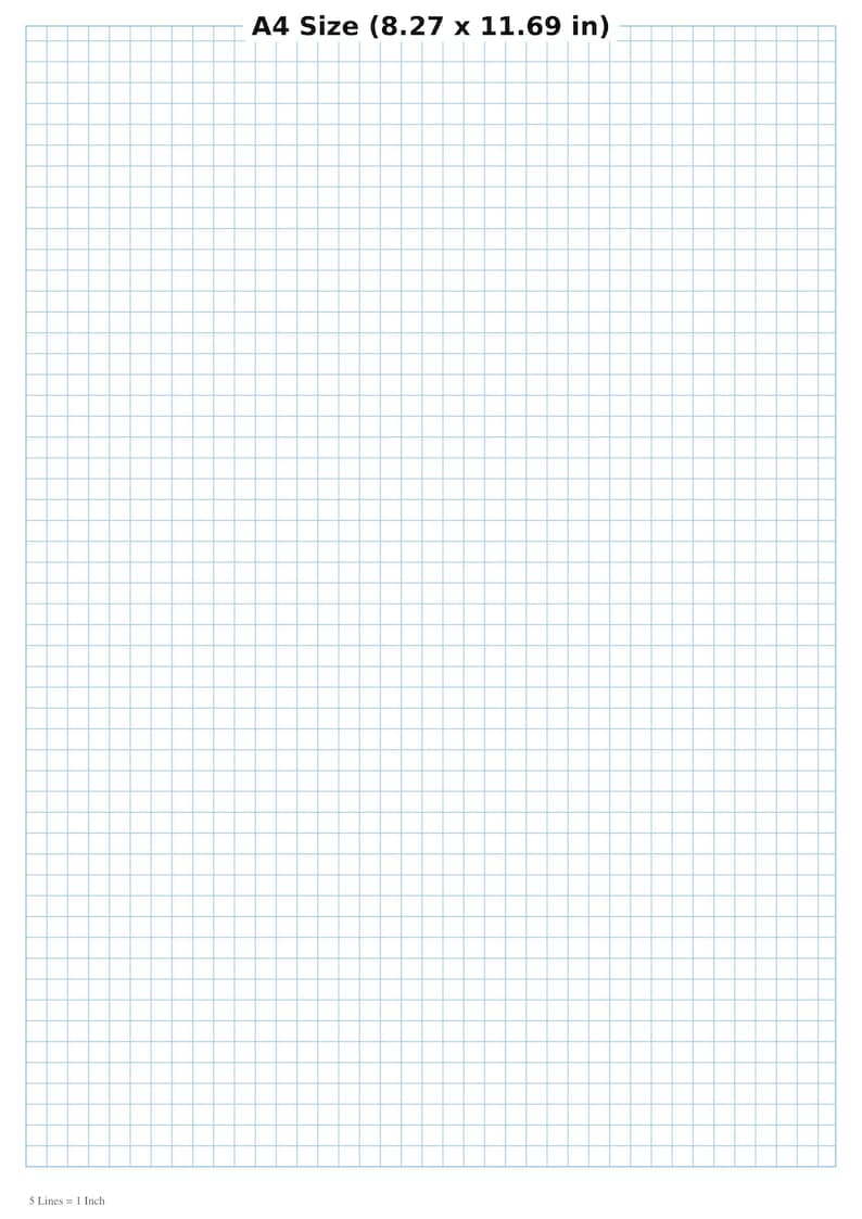 Math Grid Paper | Scaled Graph Paper for Drafting, Planning (digital ...