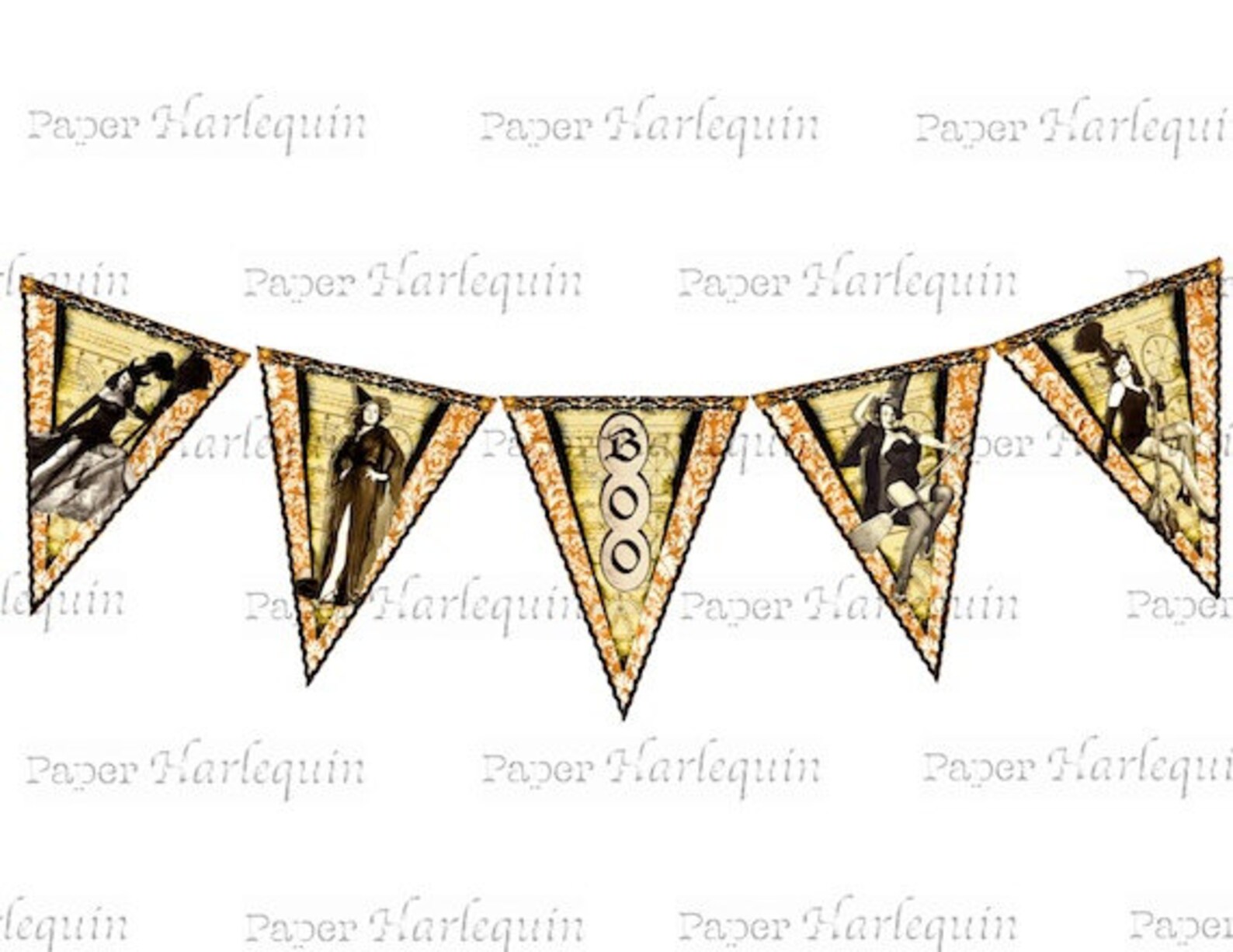 WITCH Banner Download Instant Party Decor Saucy Hollywood Halloween Pin ...