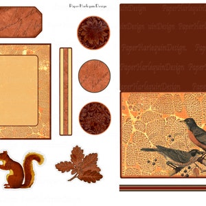Autumn Printable DIGITAL Thanksgiving Card Kit - Etsy