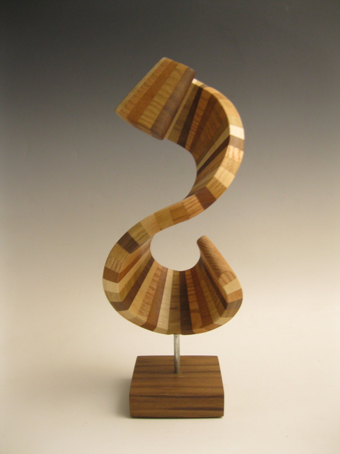 Modern Abstract Wood Sculpture - Etsy