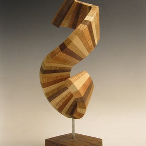 Modern Abstract Wood Sculpture - Etsy