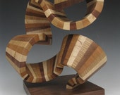 Modern Abstract Wood Sculpture - Etsy