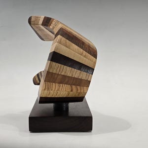 Wood Sculpture Modern Abstract Art - Etsy