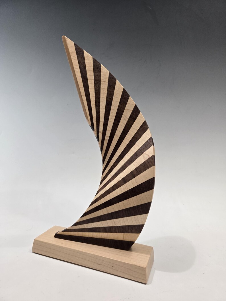 Wood Sculpture Modern Abstract Art - Etsy