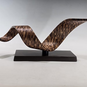 Wood Sculpture Modern Abstract Art - Etsy
