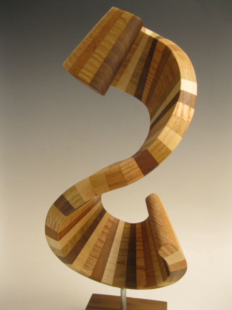 Modern Abstract Wood Sculpture - Etsy