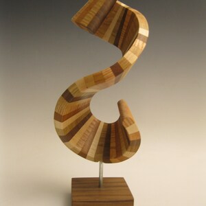 Modern Abstract Wood Sculpture - Etsy