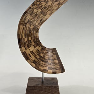 Wood Sculpture Modern Abstract Art - Etsy