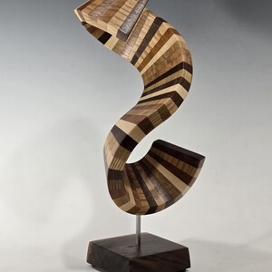 Modern Abstract Wood Sculpture - Etsy