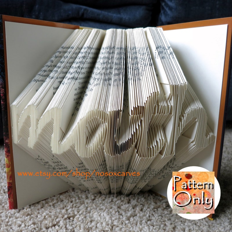 Read Book Folding Pattern - Etsy