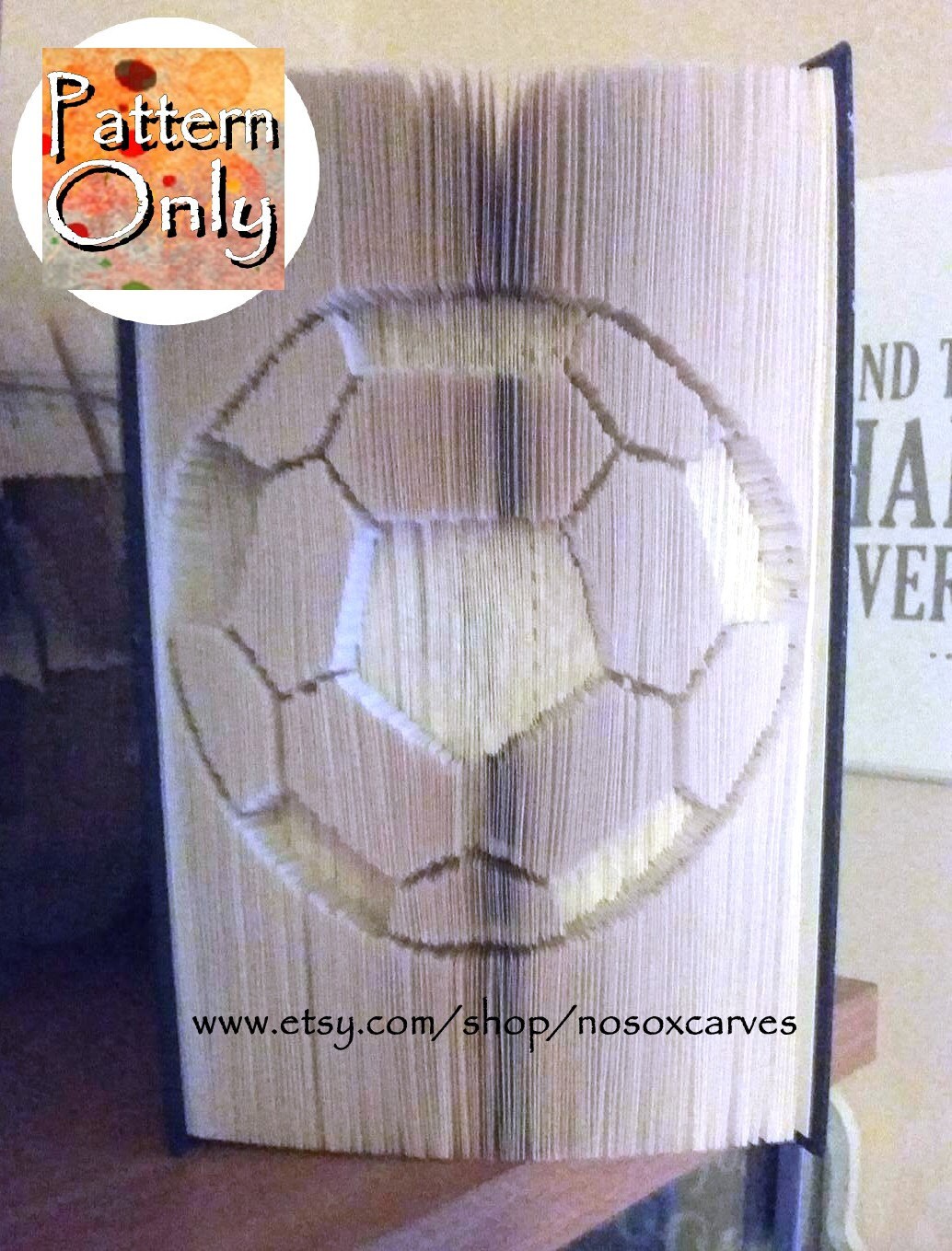 Soccer Ball Cut & Fold Book Art Pattern - Etsy