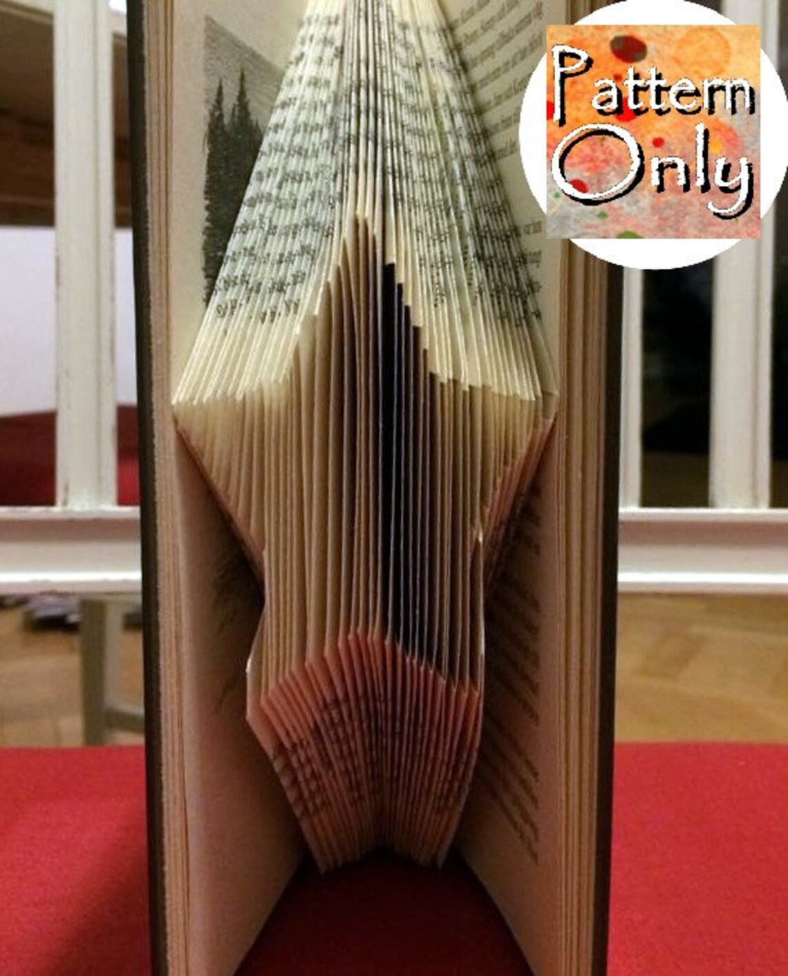 Star Folded Book Art Pattern - Etsy