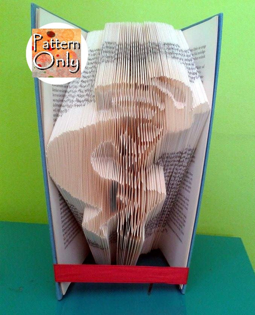 Kokopelli Folded Book Art Pattern - Etsy