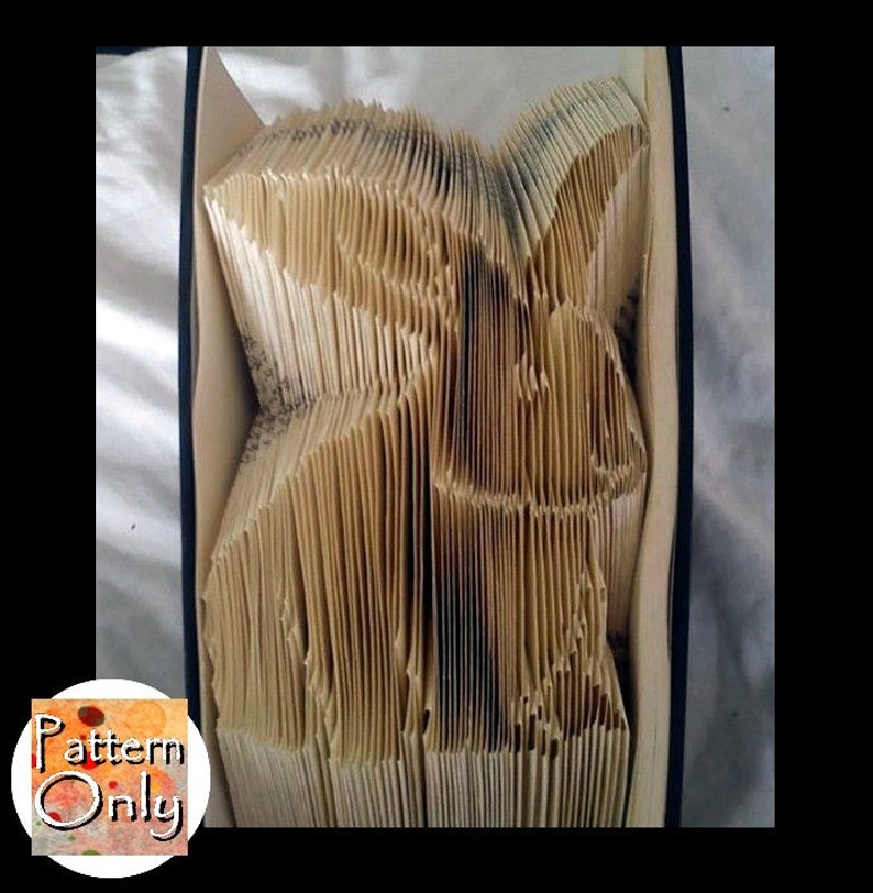 Bunny Folded Book Art Pattern - Etsy