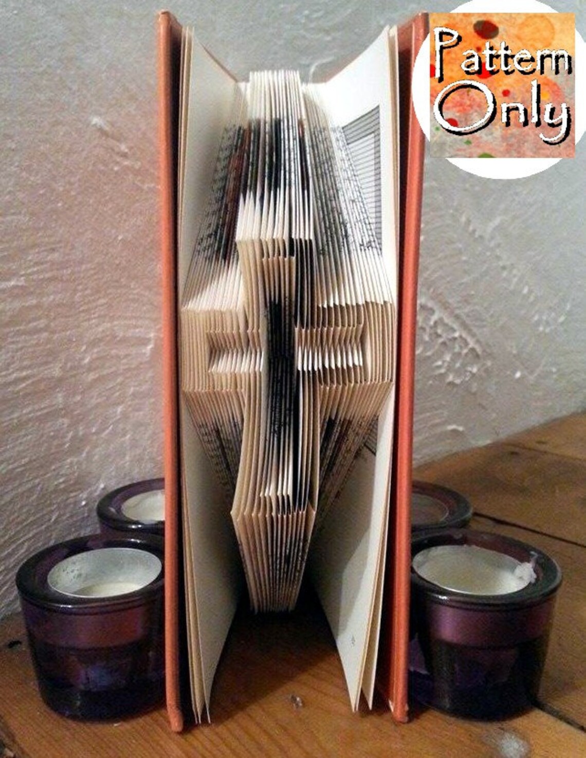 Small Cross Folded Book Art Pattern - Etsy