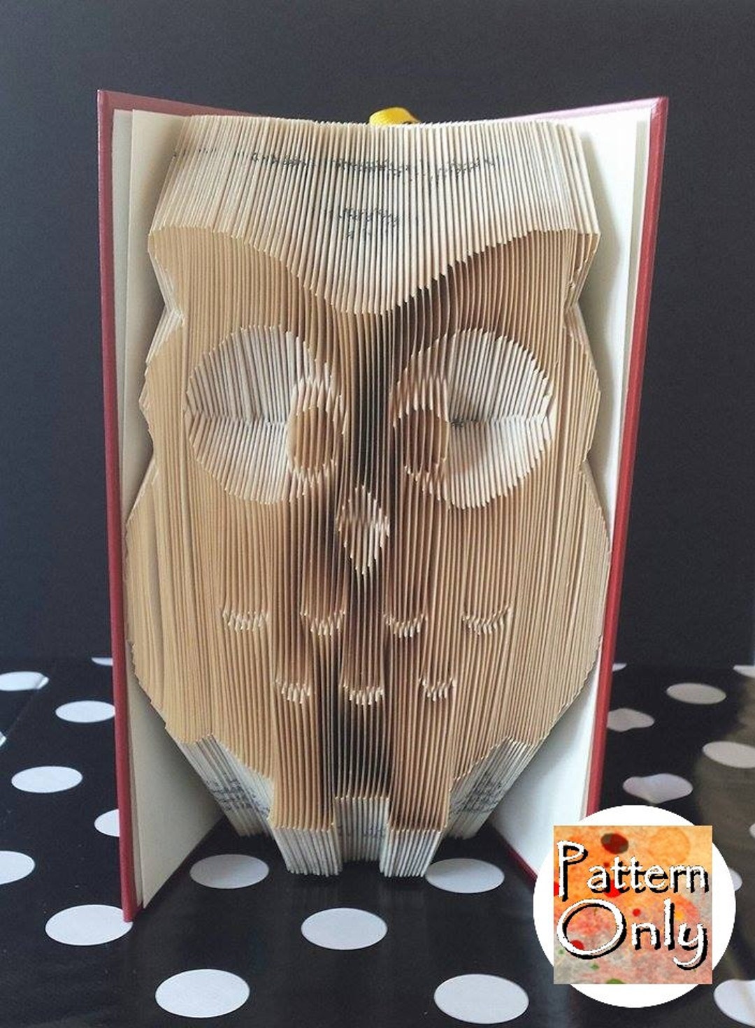 Owl Folded Book Art Pattern - Etsy