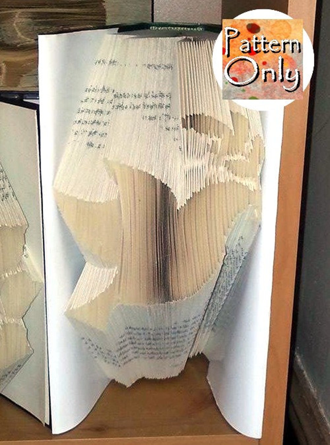 Dove Folded Book Art Pattern - Etsy