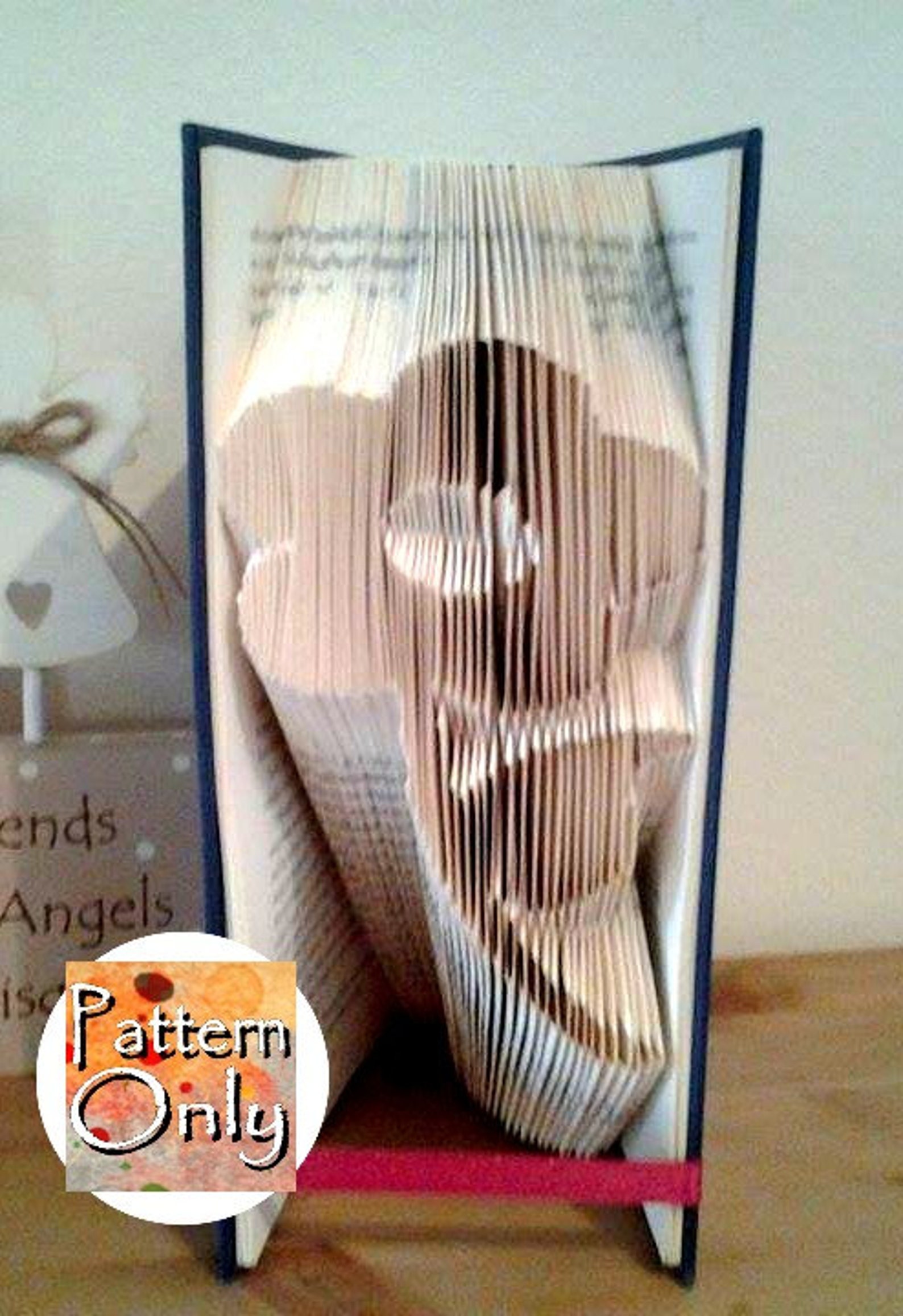 Flower 3 Folded Book Art Pattern - Etsy