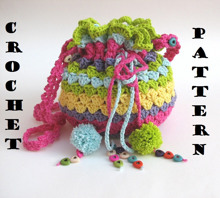 Colorful Girls Bag / Purse, Crochet Pattern Pdf,easy, Great for ...