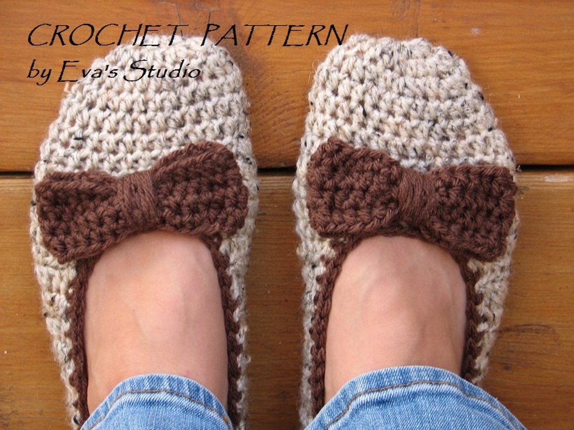 Adult Slippers Crochet Pattern Pdfeasy Great for Beginners - Etsy