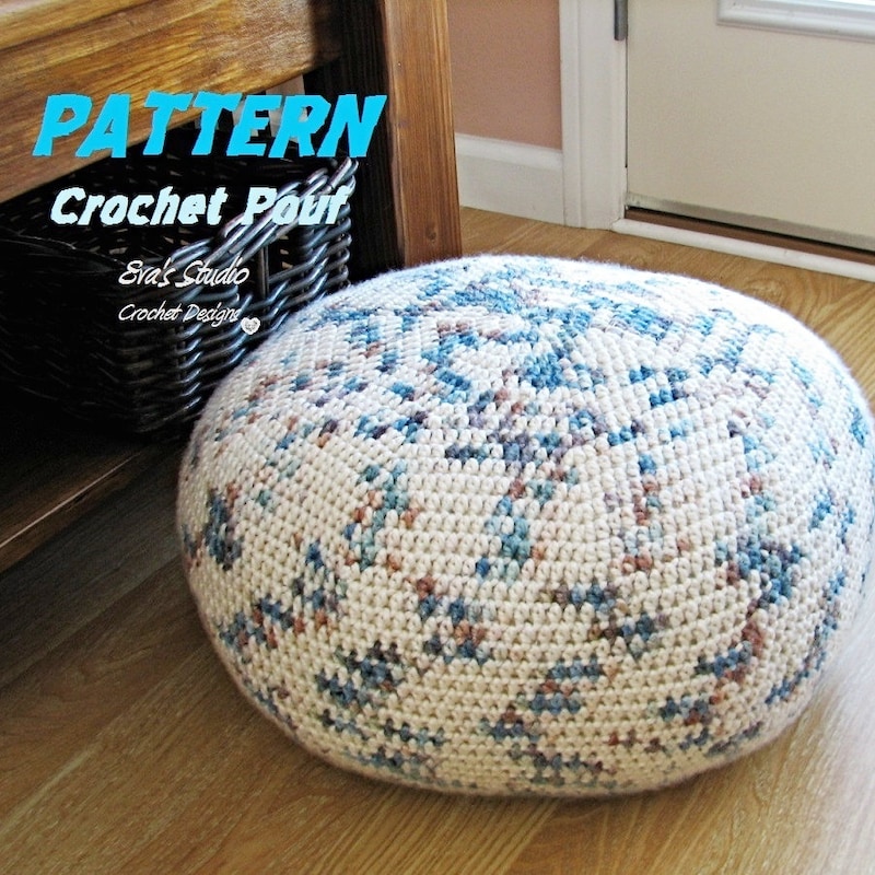 Crochet Ottoman Pattern - Etsy