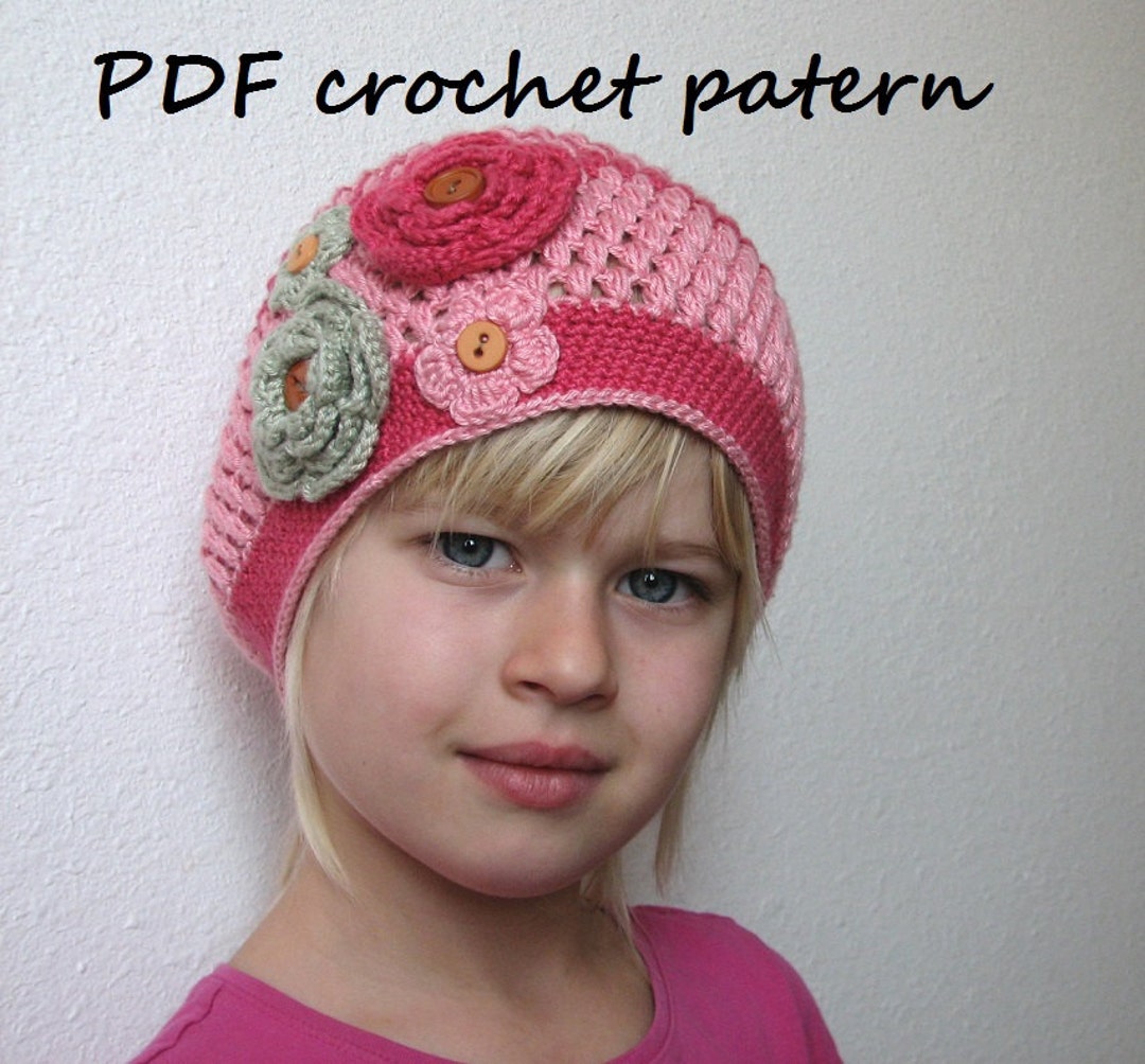 Crochet Pattern - Slouchy Spring Hat, Crochet Pattern PDF, Pattern No ...