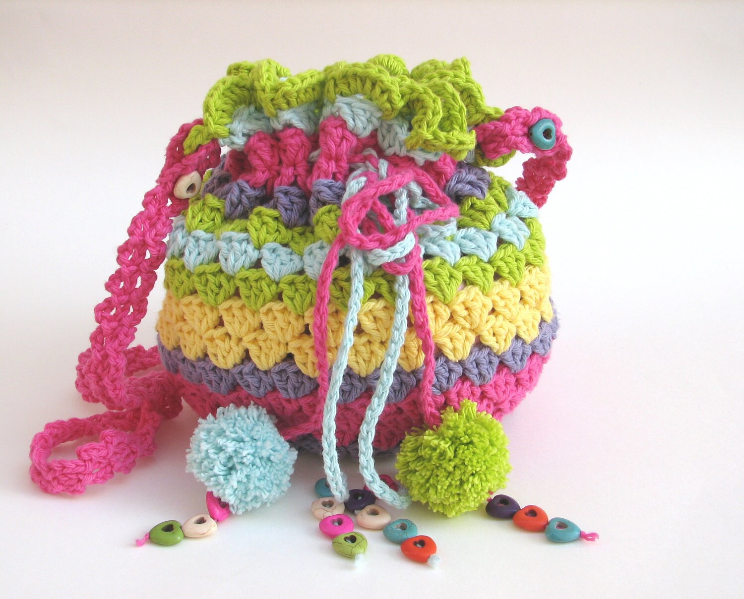 Colorful Girls Bag / Purse, Crochet Pattern Pdf,easy, Great for ...