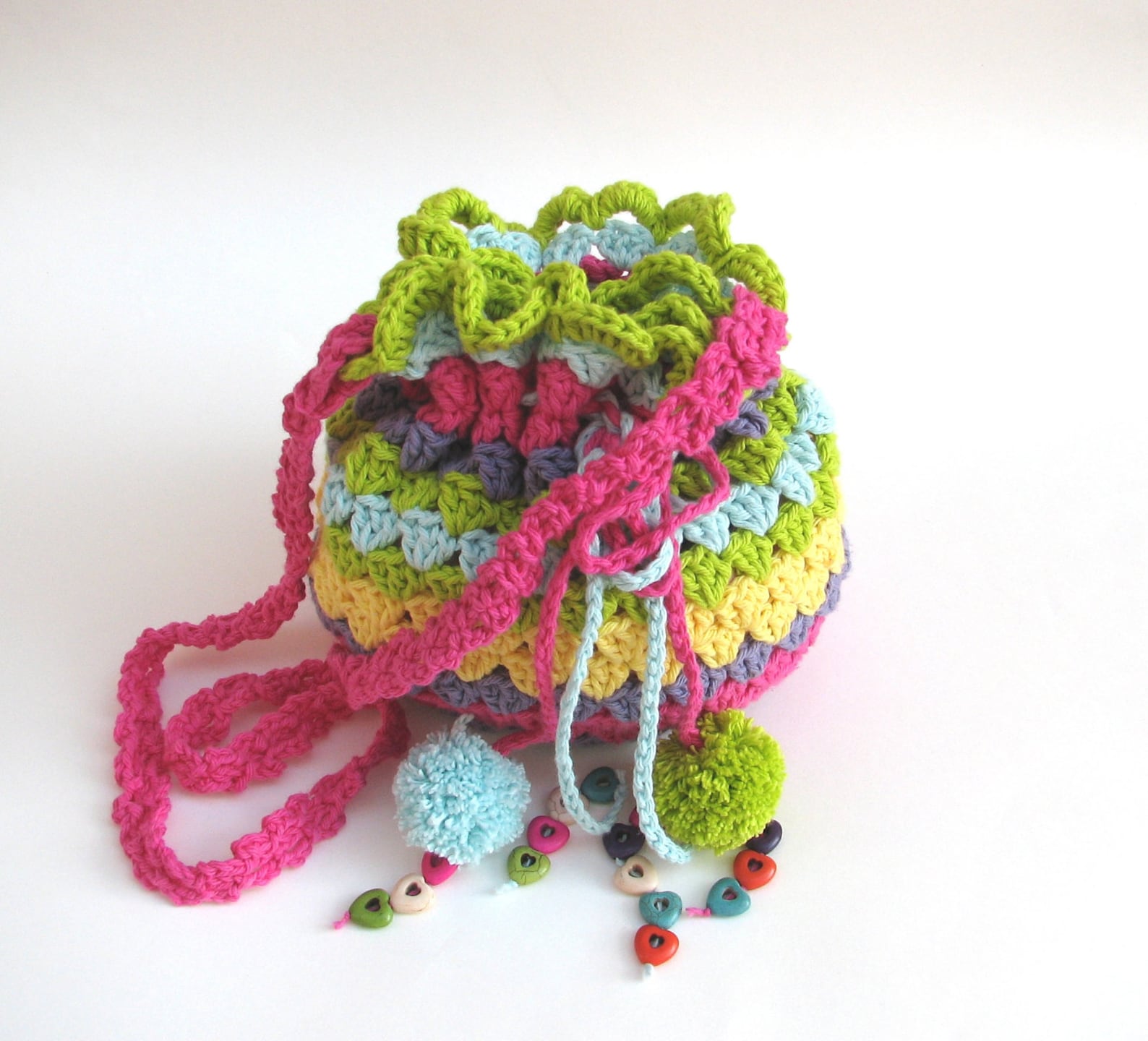 Colorful Girls Bag / Purse, Crochet Pattern Pdf,easy, Great for ...