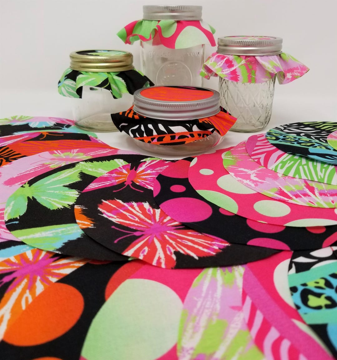 Jar Toppers - Three Dozen (36) Fabric Circles - Etsy
