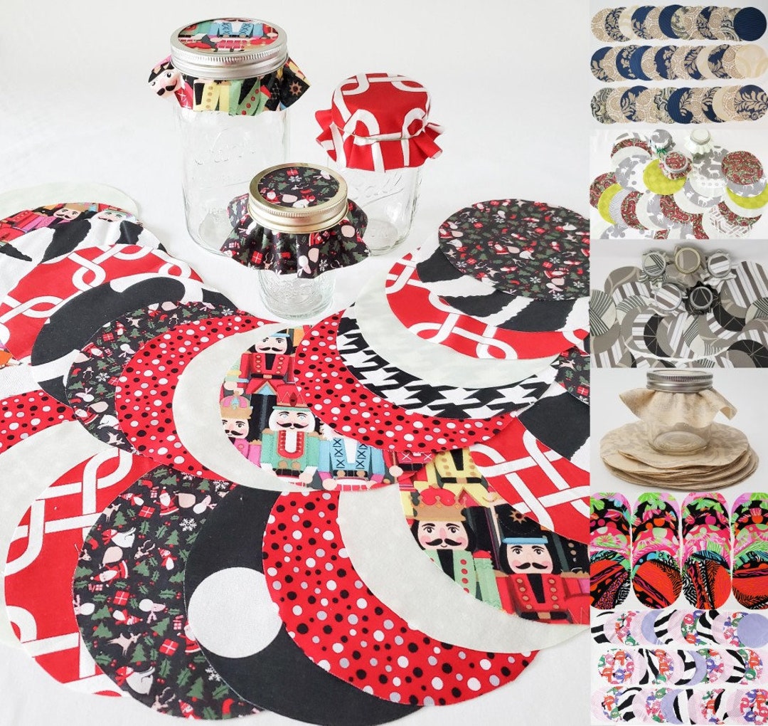 Jar Toppers Three Dozen 36 Fabric Circles - Etsy